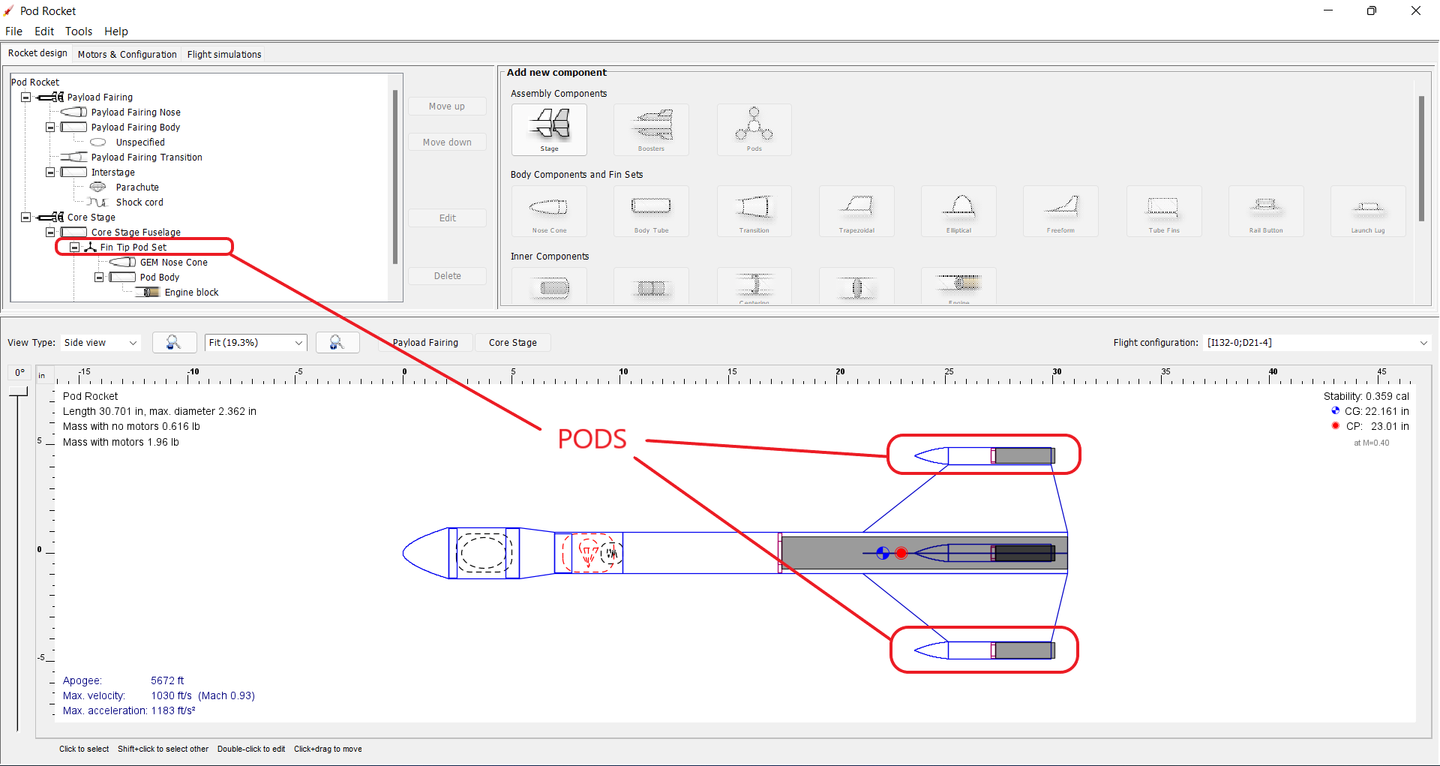 Assembly Components Basics - OpenRocket wiki